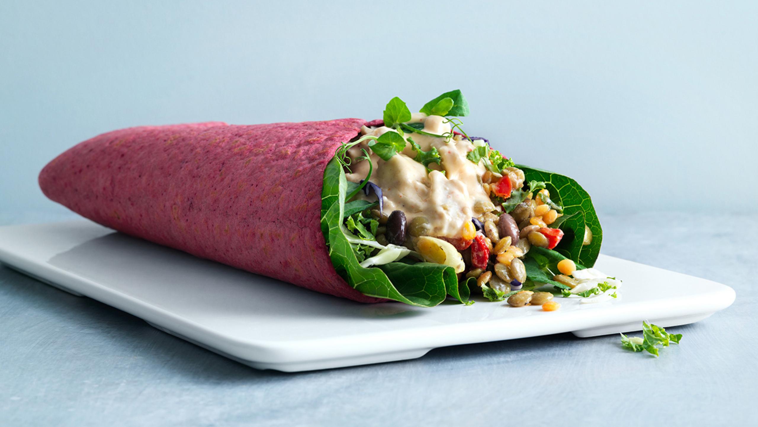Wrap med kyckling- & cashewröra | Waynes Coffee – International